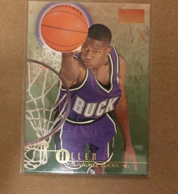 RAY ALLEN ROOKIE 1996-97 SKYBOX BASKETBALL PREMIUM RC CARD #63 BUCKS | eBay