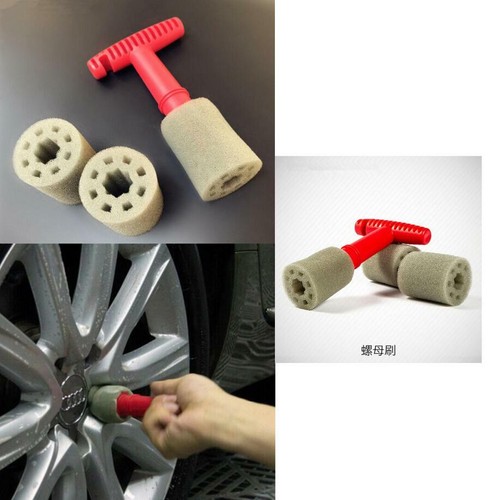 4Pc Universal Fitting Recessed Lug Nut Wheel Clean Brush Removable ...