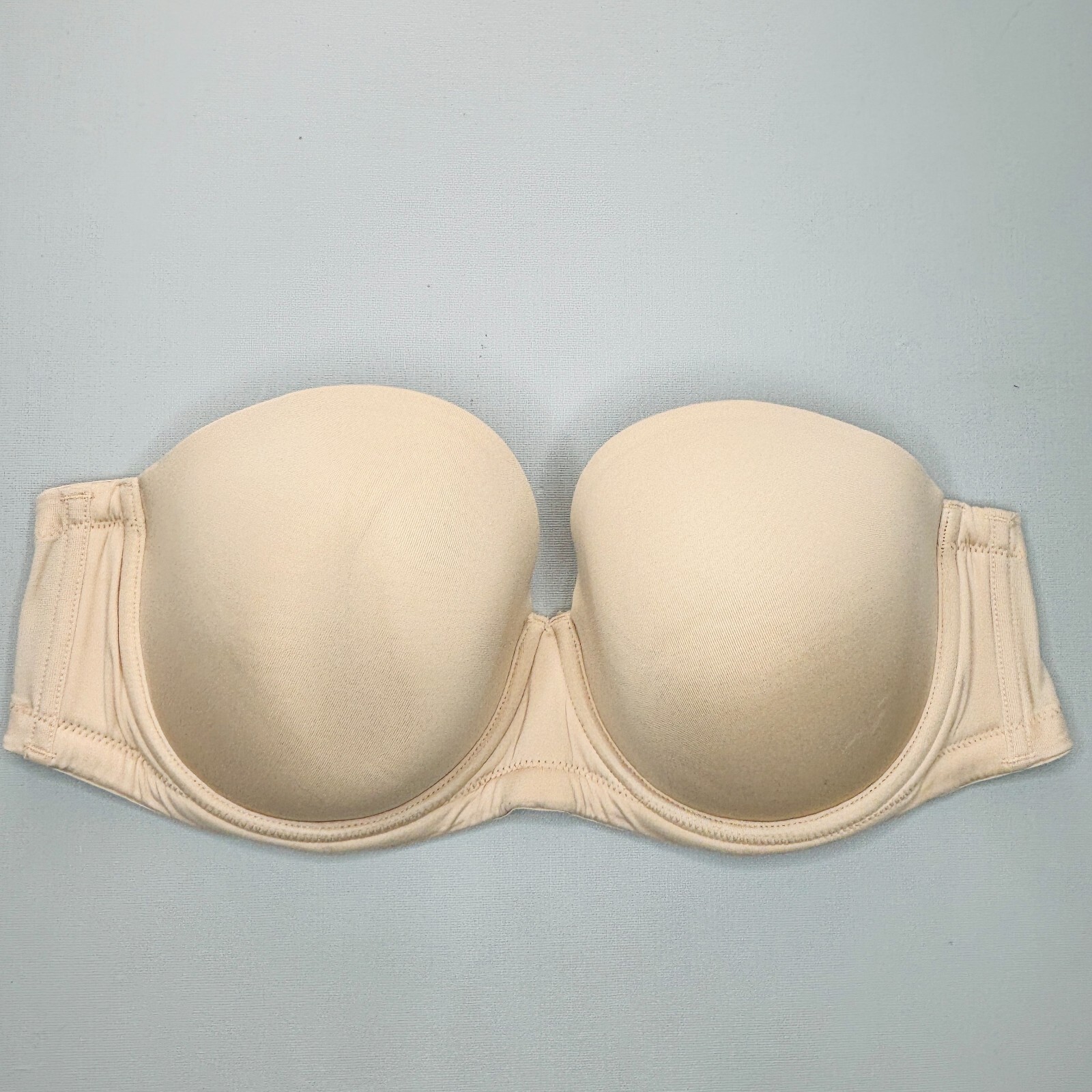 Wacoal Strapless Bra 34DDD Tan Satin Padded Underwire 854119 | eBay