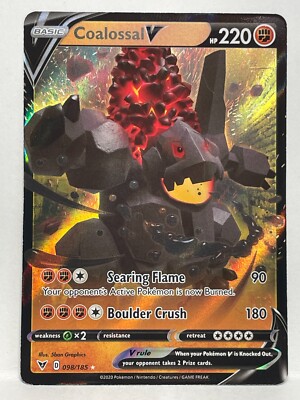 Pokemon Coalossal V 098/185 Vivid Voltage Ultra Rare Holo - NM | eBay