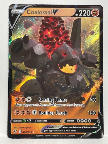 Pokemon Coalossal V 098/185 Vivid Voltage Ultra Rare Holo - NM | eBay