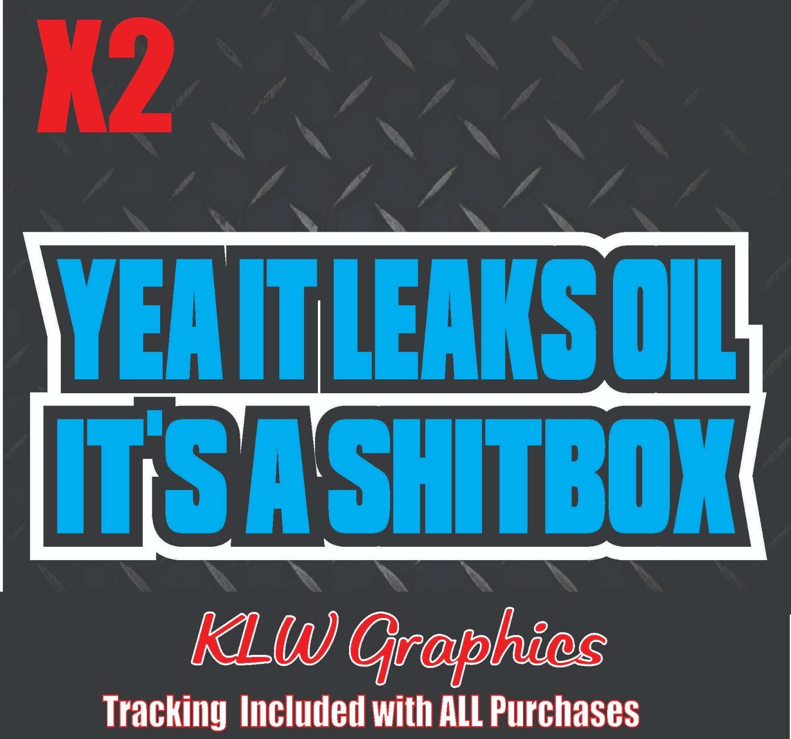 Leaks Oil SHITBOX Decal Sticker xj zj wj Turbo Diesel Truck Crew Cab ...