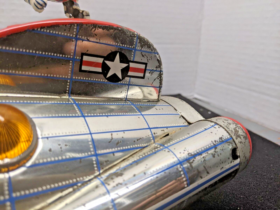 SPACE SHIP 1960s USA NASA Apollo Modern Toys Tin Toy Battery 60s IOB ...