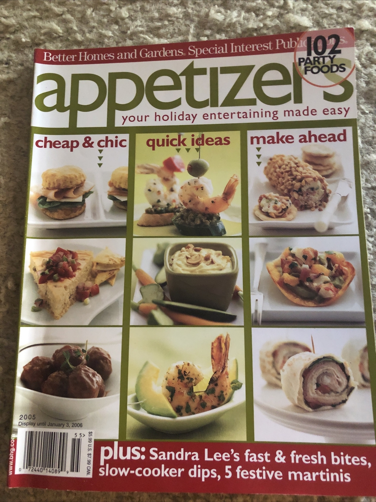 Better Homes & Gardens Special Interest APPETIZERS Magazine 2005 | eBay