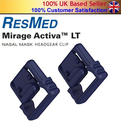 Resmed Mirage CPAP Headgear Clip, 2 Clips, Pair,Sleep Apnea Mask Clip ...