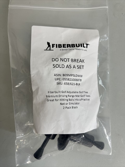 Fiberbuilt Golf Adjustable Golf Tee Premium Driving Range Mat Golf Tees ...