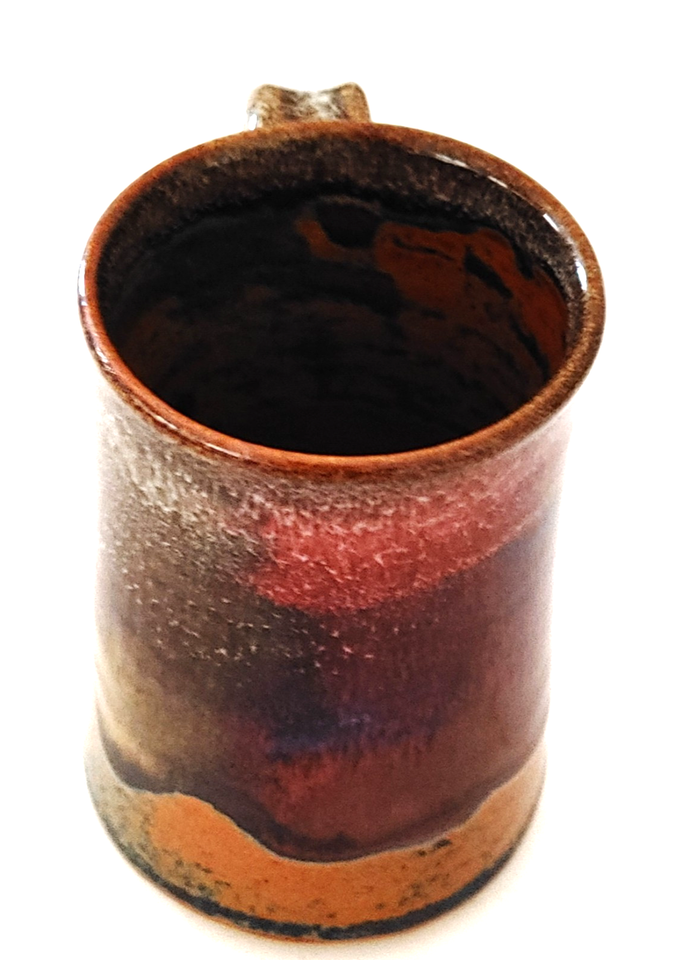 Hand Thrown Ritter Mug Brown Multi Drip Glaze Coffee Tea Artsy ...