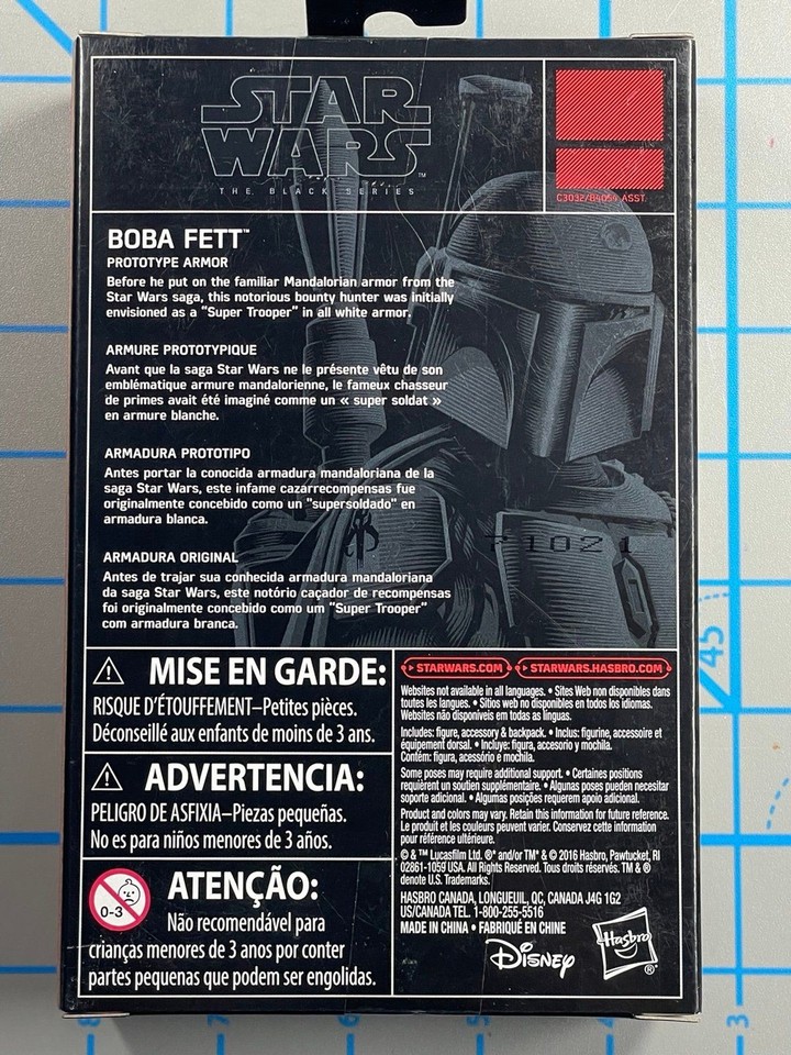 Star Wars Black Series White Boba Fett Action Figure 3.75 Inch ...