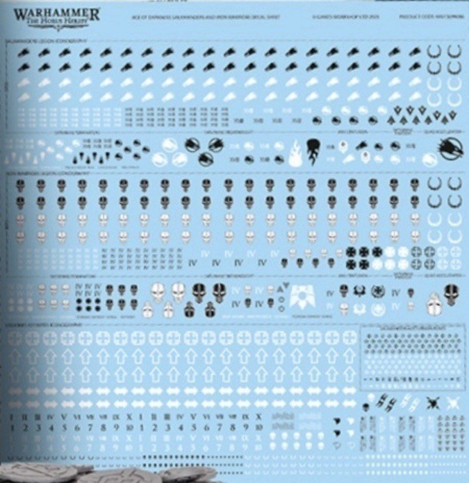 Warhammer 30k Horus Heresy Saturnine Salamanders Iron Warriors Transfer ...