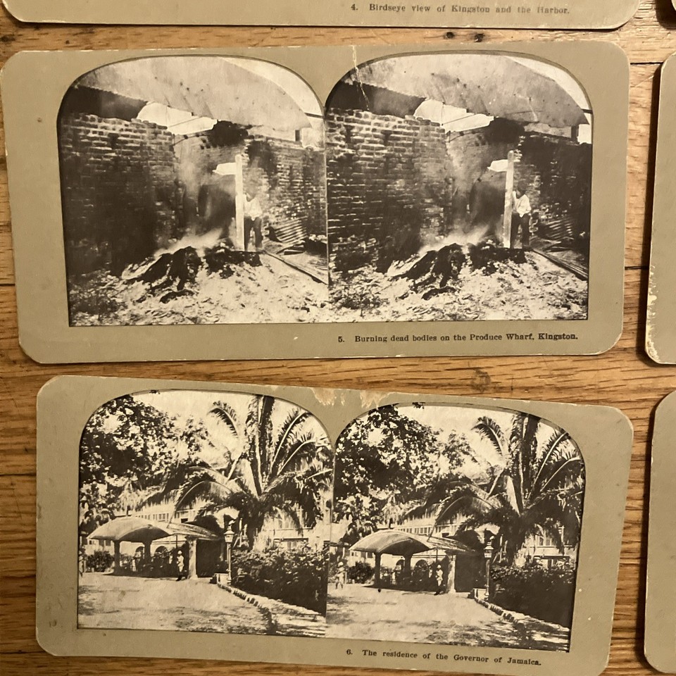 Stereoview Set of 20 cards Jamaica 1907 After Earthquake Kingston ...