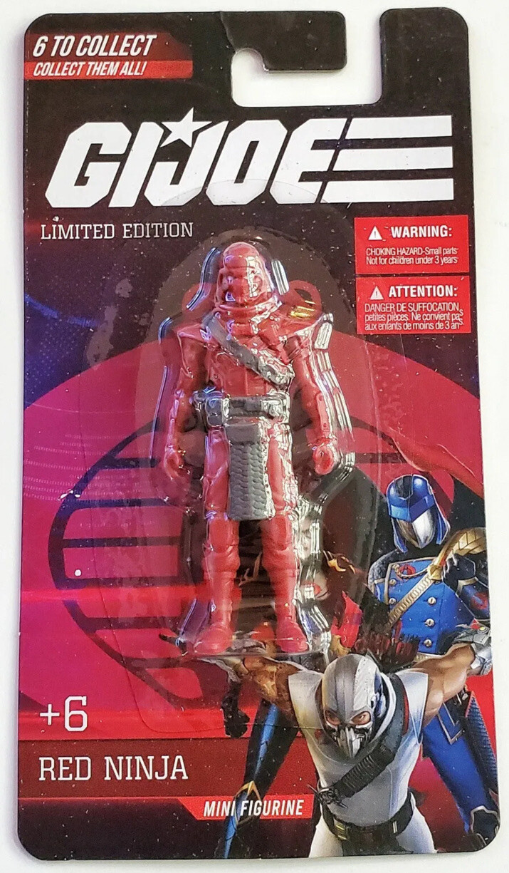 Gi-Joe Mini Figure Red Ninja, New! LIMITED EDITION | eBay