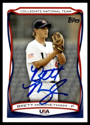 2010 Topps USA Baseball Brett Mooneyham Auto #USA-36 COA Card Signed | eBay