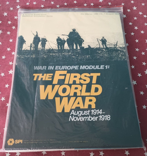 SPI The FIRST WORLD WAR War in Europe Module 1 Game Map Edition Zip ...