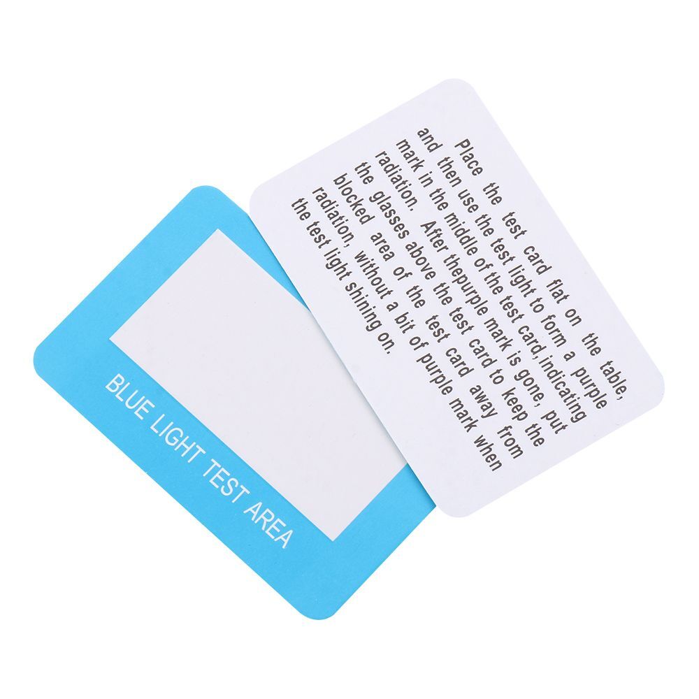 Light UV Test Test Light Glasses Accessories Card Anti-Blue Light Test ...