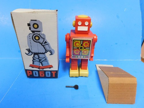 Vintage Russian USSR POGOT Robot Space Toy Wind Up Soviet Union CCCP ...