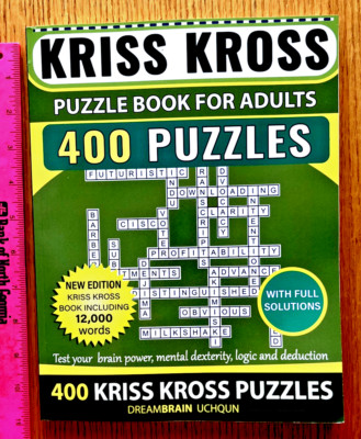 Kriss Kross Puzzle Book For Adults 400 Puzzles with Full Solutions Free ...