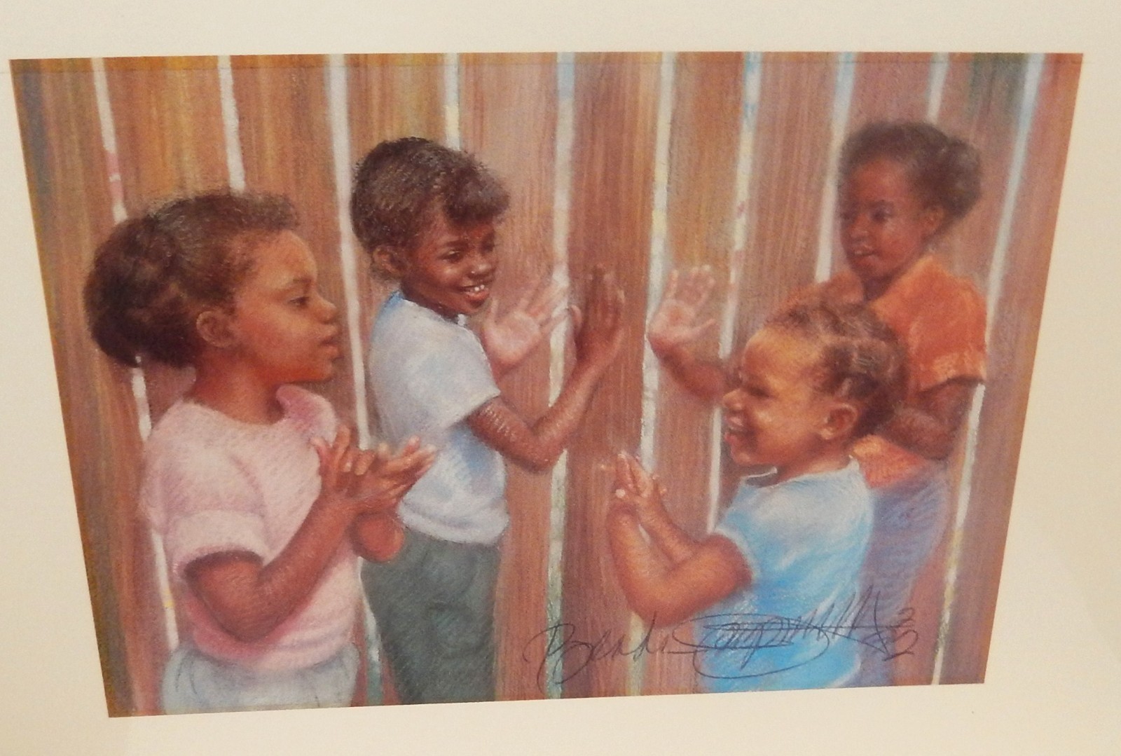 BRENDA JOYSMITH "PATTICAKE" HAND SIGNED IN INK COLOR GLOSSY LITHOGRAPH ...