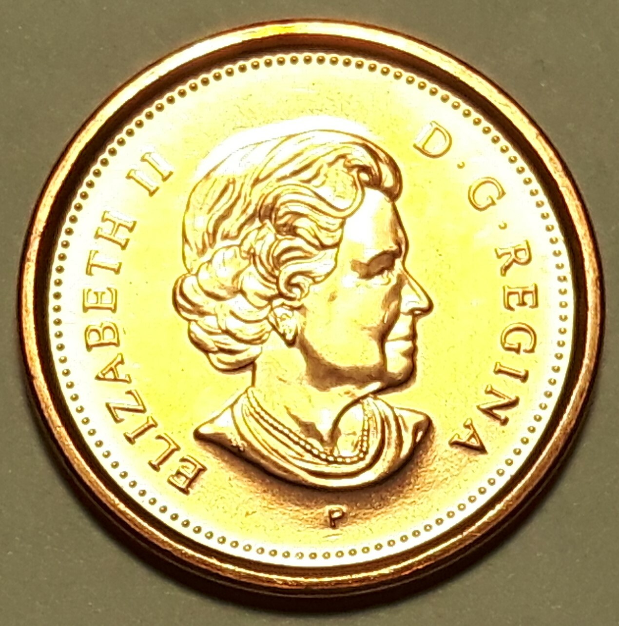 2004 P Steel CANADA 1 Cent Uncirculated Magnetic Penny From Mint Roll ...