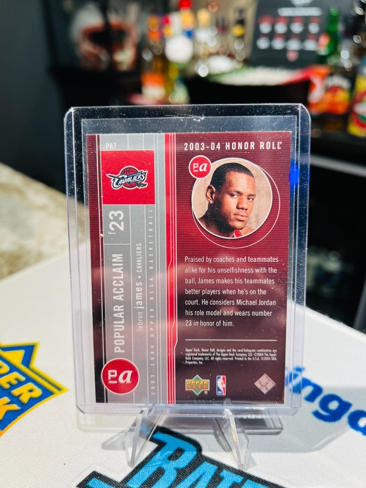 LEBRON JAMES 2003-04 Upper Deck Honor Roll Popular Acclaim RC #PA7 ...