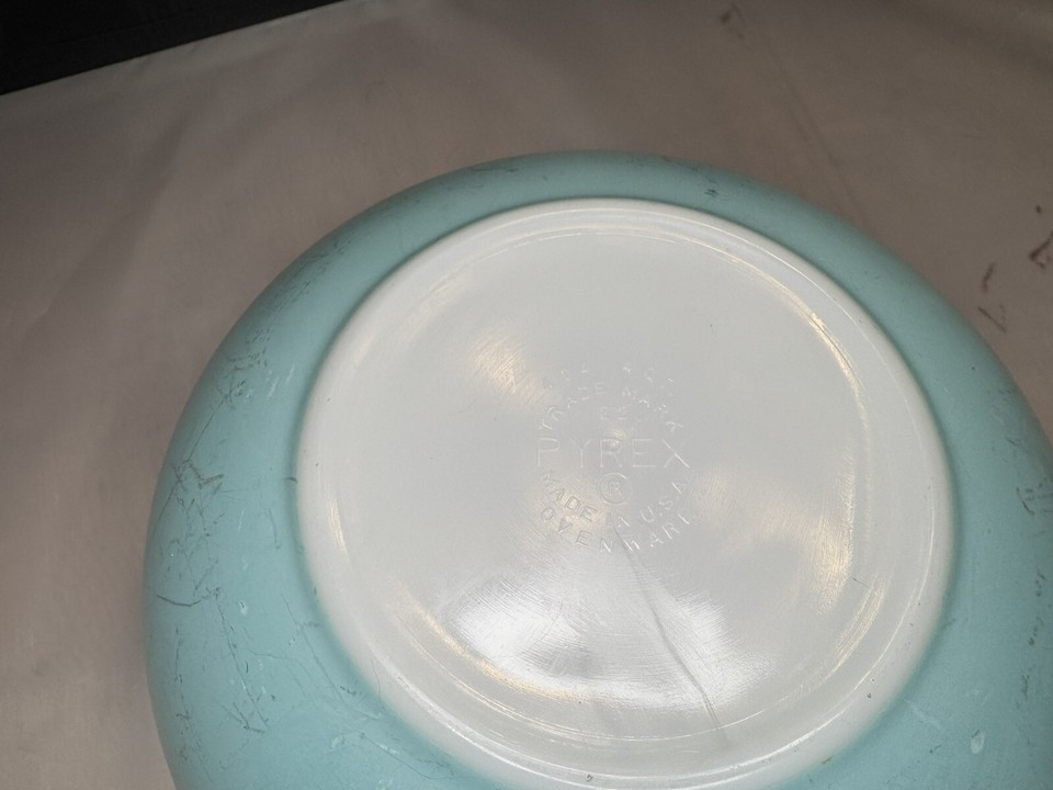 Vtg Pyrex Robin Egg Blue Turquoise Nesting Mixing Bowl Full Set 401,402 ...