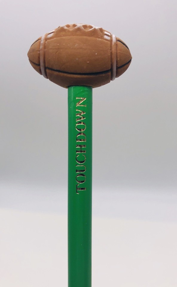 Football Shaped Pencil Topper With Touchdown Pencil | eBay