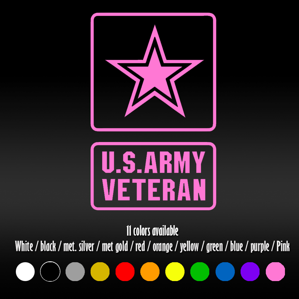 4" US Army Veteran Star Window Car Laptop Vinyl Decal sticker | eBay
