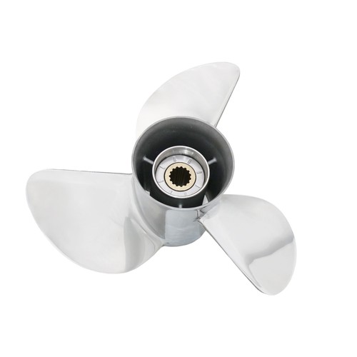 For Yamaha Stainless Steel Propeller 13x17 LH 15 Spline Outboard Engine ...
