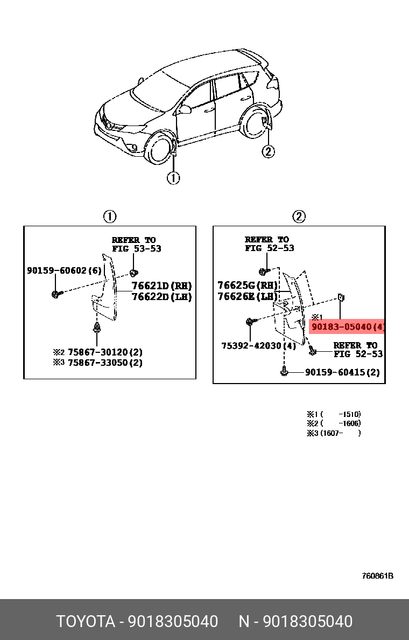 Genuine OE nut spring 9018305040 for TOYOTA 90183-05040 online kaufen ...