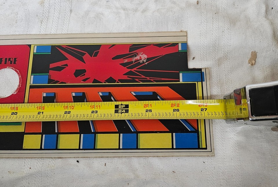 1980 Williams DEFENDER Cocktail Arcade Game Control Panel Plexi OVERLAY ...