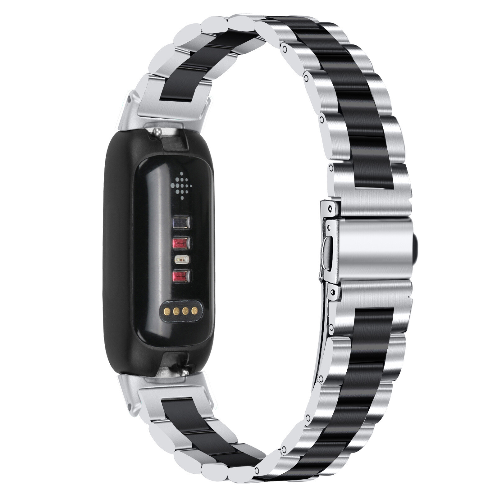 For Fitbit inspire 3 Stainless Steel Watch Band Metal Wrist Strap Link ...