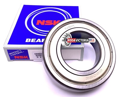 NSK 6209 ZZ C3 Deep Groove Radial Ball Bearing, Metal Shielded 45x85x19 ...