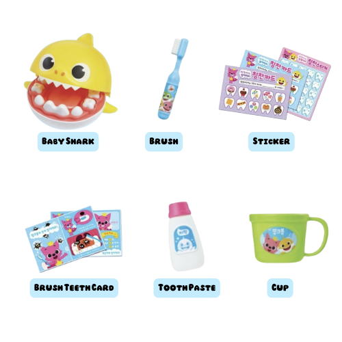PINKFONG Baby Shark Brushing Teeth Play Set SINGING &TALKING Korea Toys ...