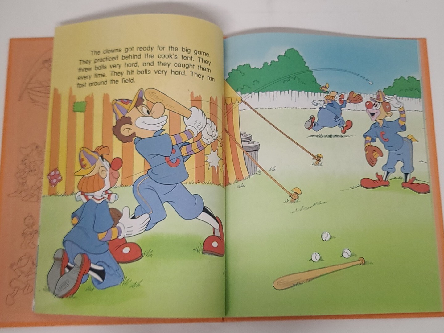Dumbo at Bat Walt Disney Fun Read Library 8 Vtg Baseball Clown ...