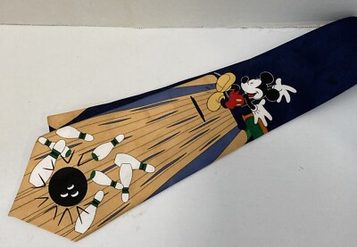 Mickey Mouse Bowling Tie | eBay
