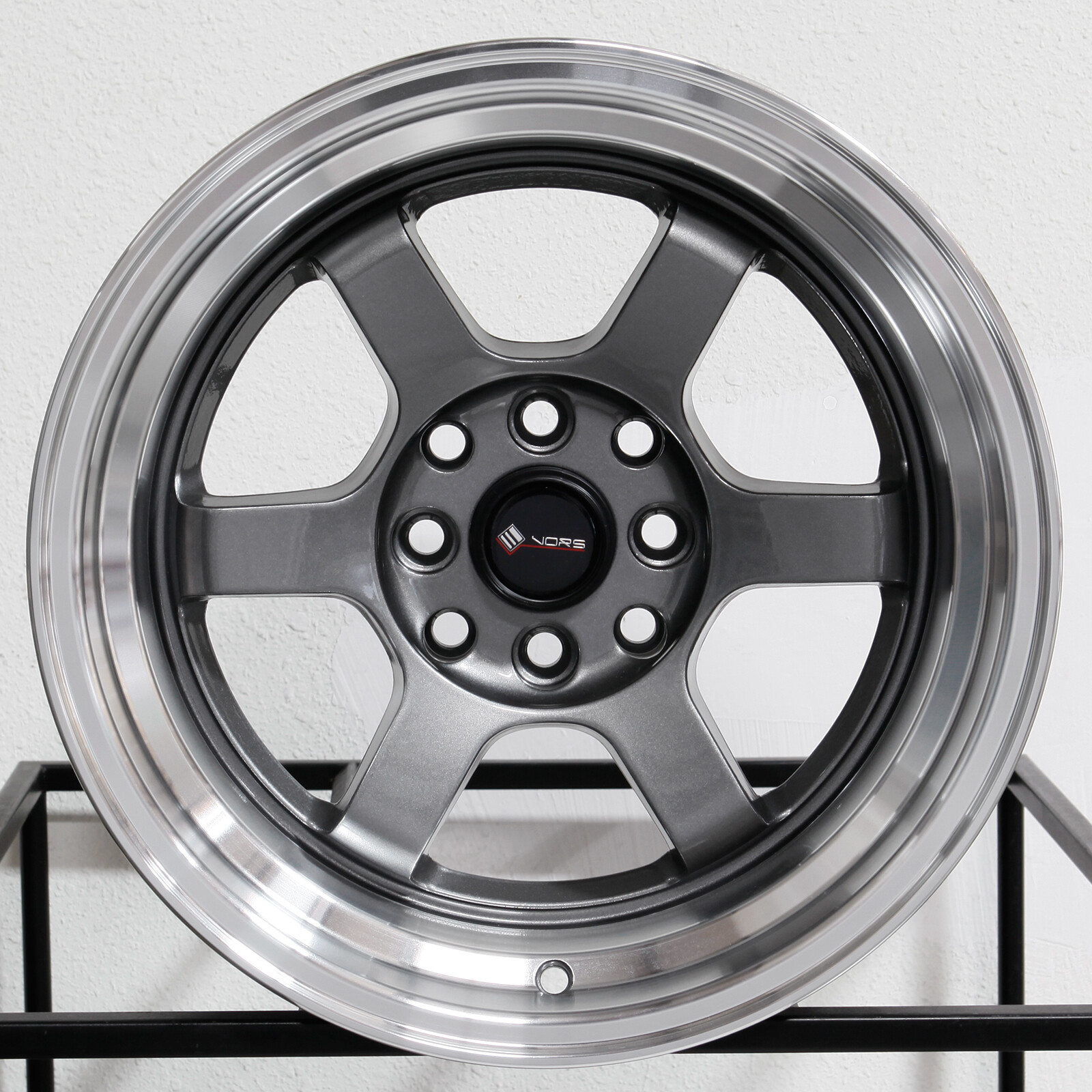4-New 15" Vors TR7 Wheels 15x8 4x108 0 Gun Metal Rims 73.1 | eBay