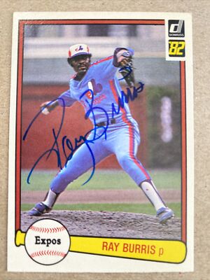 1982 DONRUSS #414 Ray Burris AUTOGRAPHED Card - MONTREAL EXPOS | eBay