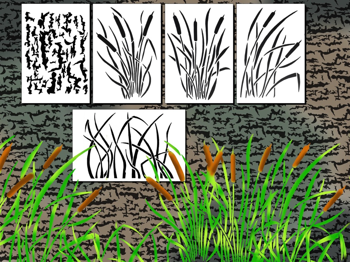 Camo Stencils For Boats Camouflage Painting Stencils Duck Boat Camo