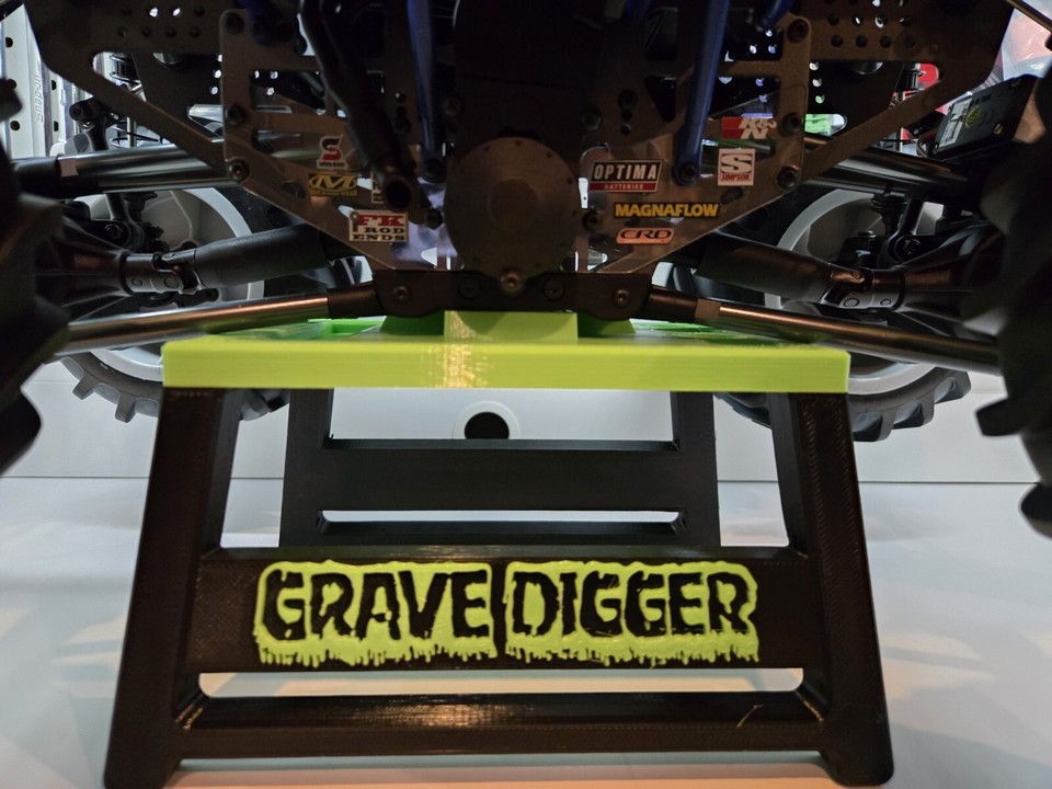 Custom made RC Stand for Losi Grave Digger LMT v2 w/ Chassis Lock | eBay