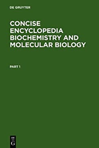 Concise Encyclopedia Biochemistry and Molecular Biology Hardcover ...