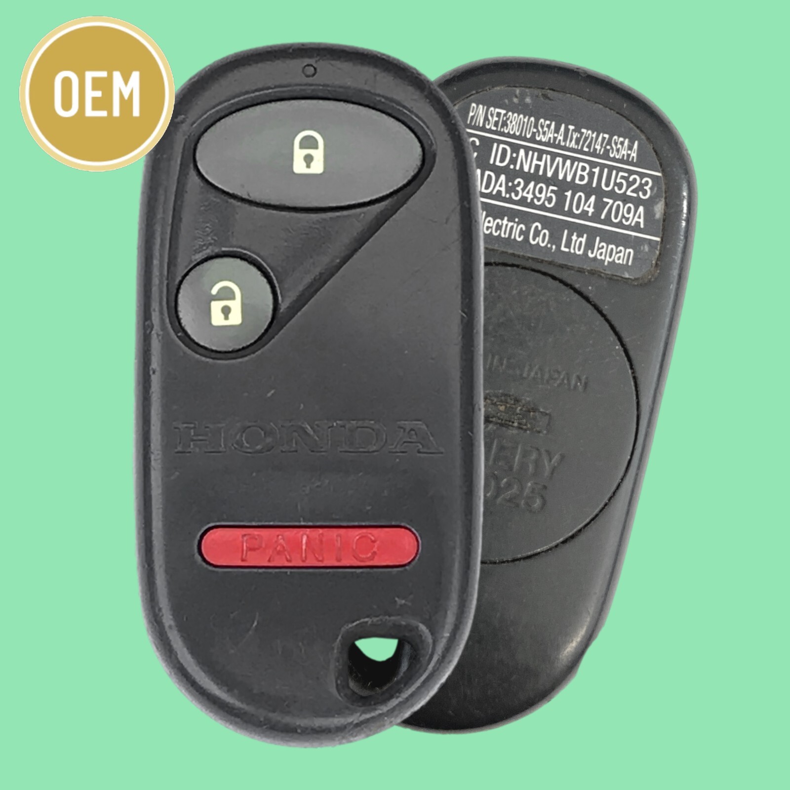 Honda Civic Pilot 2001-2007 OEM 3 Button Keyless Entry Remote ...