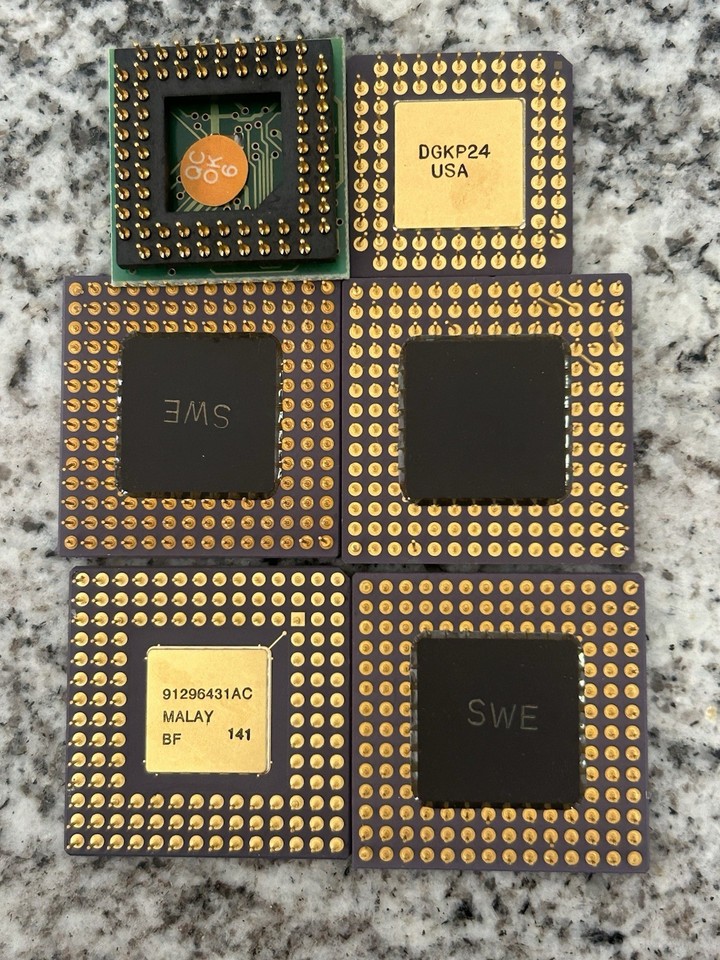 VINTAGE LOT OF 36 MICROPROCESSOR CHIPS | eBay