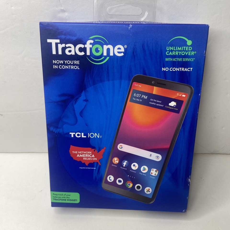 NEW Sealed Tracfone TCL ION V Cell Phone 6.0" HD+ Display, 32 GB Memory ...
