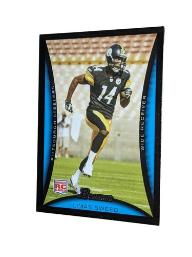 2008 Bowman Blue /500 Limas Sweed #199 Rookie RC Rookie Card Pittsburgh ...