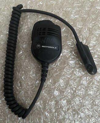 Genuine Motorola PMMN4002B Noise Cancelling Remote Radio Microphone Mic ...