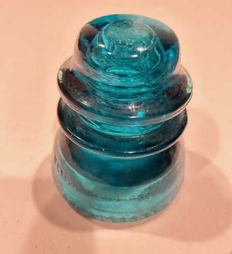 Very Rare Blue Aqua Hemingray 42 Electrical Glass Insulator Made in USA ...