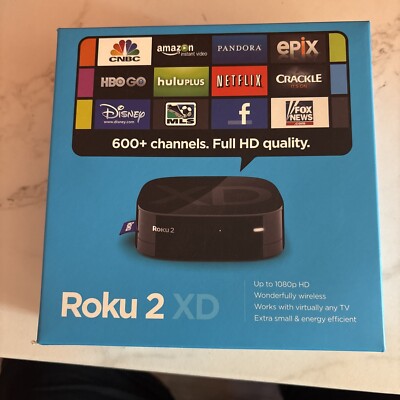 Roku 2 XD (2nd Generation) Media Streamer 3050X With Remote and A/C ...