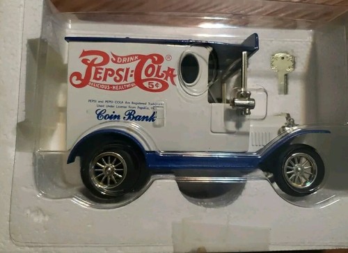 Pepsi-Cola Coins Bank Diecast Metal Van Truck w Key | eBay