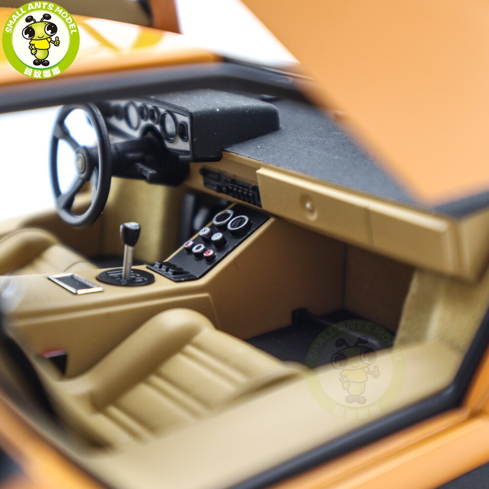 1/18 Lamborghini Countach LP400 AUTOart 74647 Orange Diecast Model Car ...