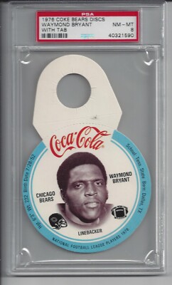 1976 Coca Cola Coke Chicago Bears Waymond Bryant (w/tab) - PSA 8 | eBay