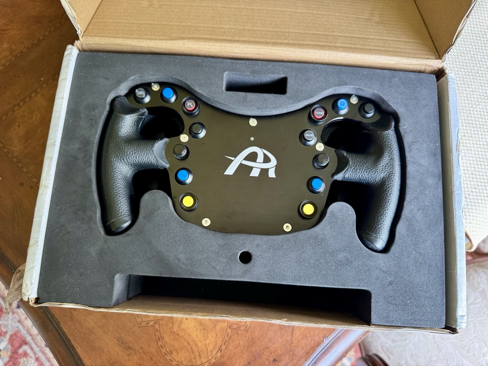 Ascher Racing F28-SC (Leather) Simucube Wireless Sim Racing Steering ...